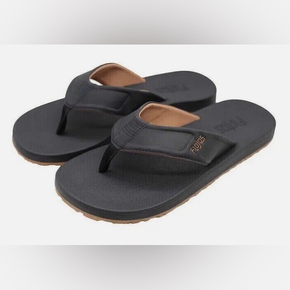 Flojos | Shoes | Flojos Mens Memory Foam Sandals Flip Flops Blacktan ...